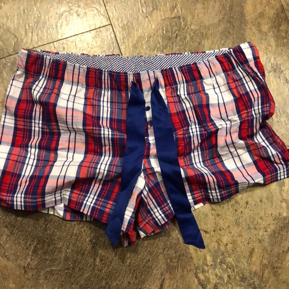 Shorts | Red White And Blue Plaid Shorts | Poshmark